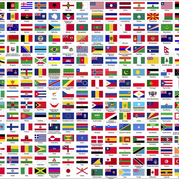 World Flags - Etsy
