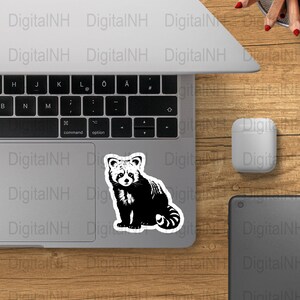 Cute Red Panda SVG File for Cricut, Printable Red Panda PNG Clipart ...