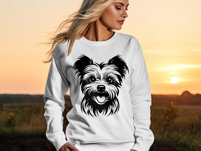 Yorkshire Terrier SVG, Cute Yorkie Dog Digital Download, Pet Portrait ...