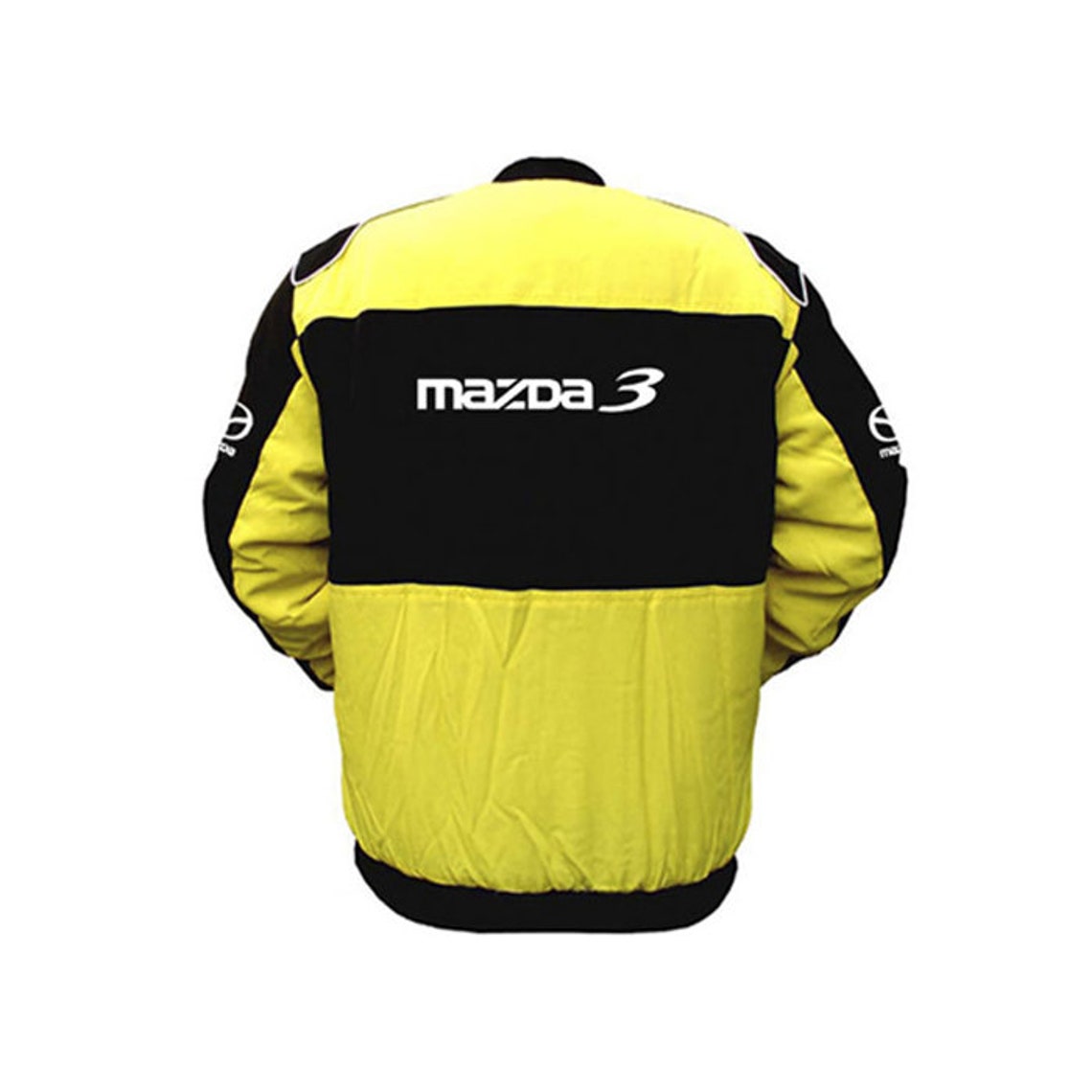 Mazda 3 Mazda3 Racing Jacket Yellow Black NASCAR Jacket - Etsy
