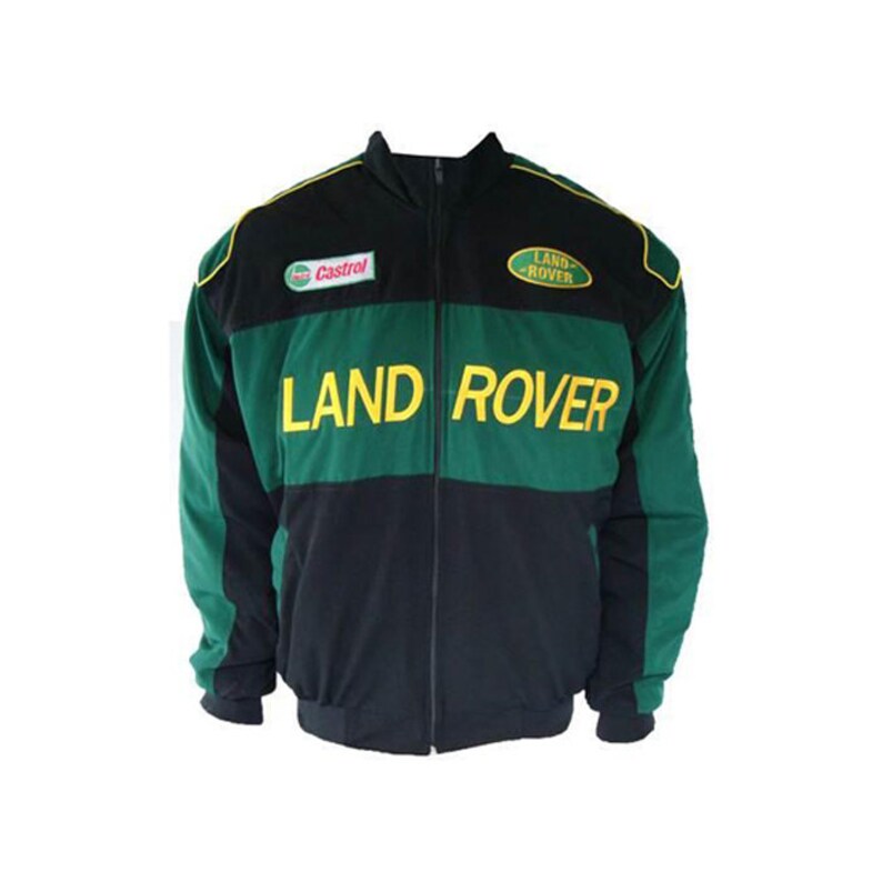 Land Rover Racing Jacket Green and Black NASCAR Jacket - Etsy