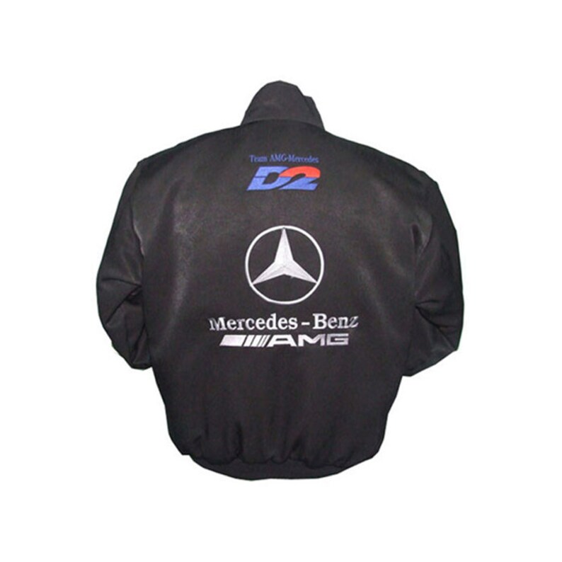 Mercedes Benz AMG Racing Jacket Black NASCAR Jacket - Etsy