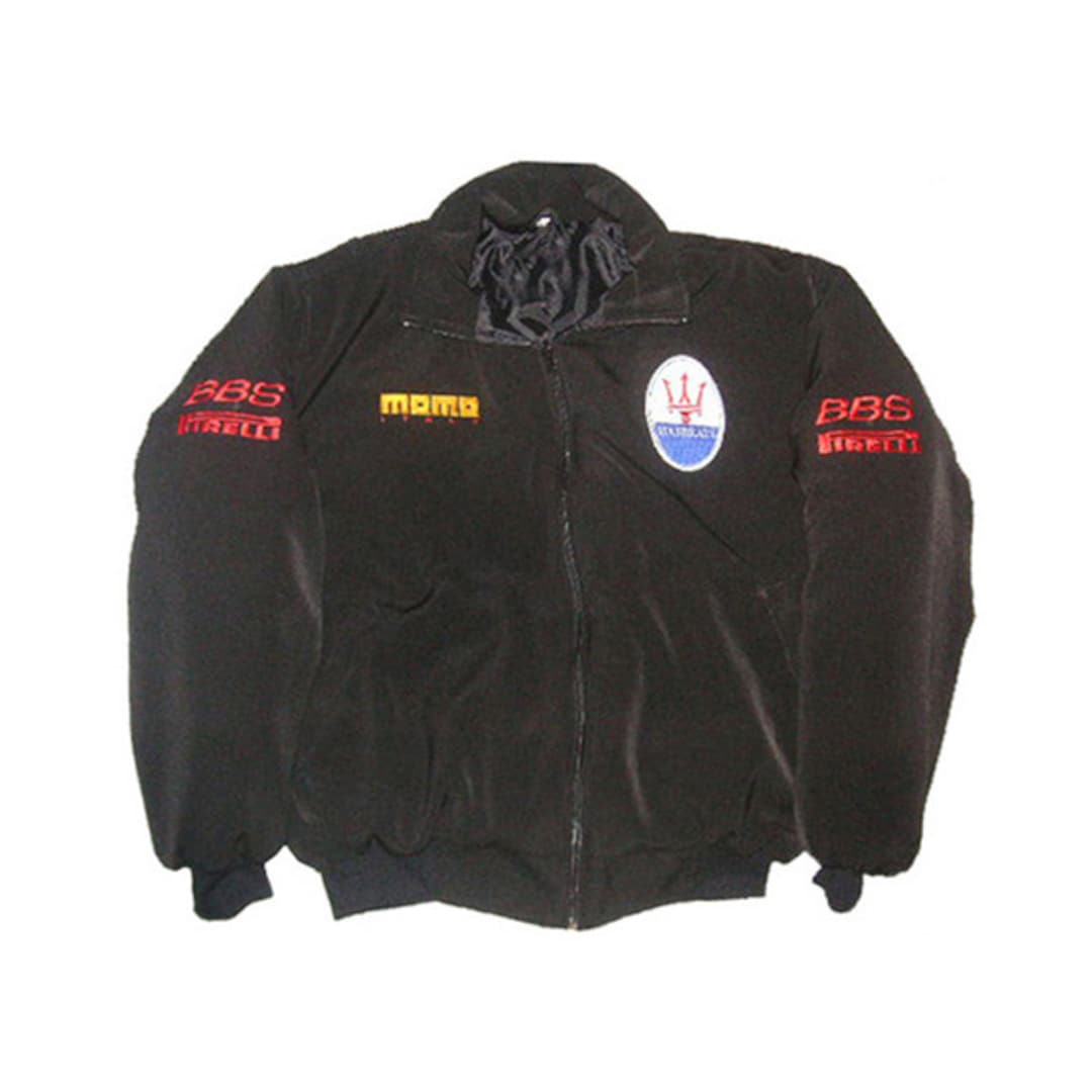 Maserati Racing Jacket Black Racing Jacket NASCAR Jacket Vintage Jacket ...
