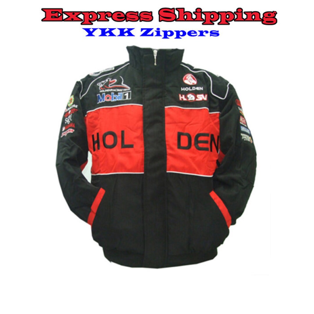 Holden Black and RED Racing Jacket Nascar Racing Jacket Racing Jacket ...