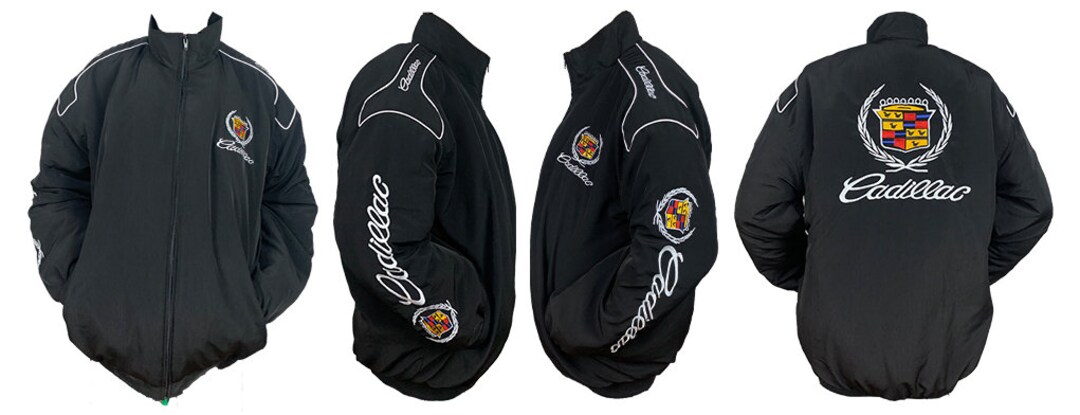 Cadillac BLACK Racing Jacket Nascar Racing Jacket Racing Jacket Men ...