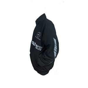 Mercedes Benz AMG Racing Jacket Black NASCAR Jacket Vintage Jacket ...