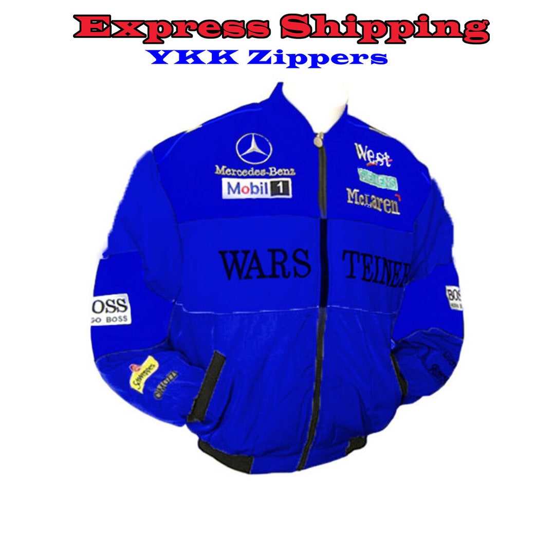 Mercedes Benz West Mclaren Blue Racing Jacket Nascar Racing Jacket Etsy ...