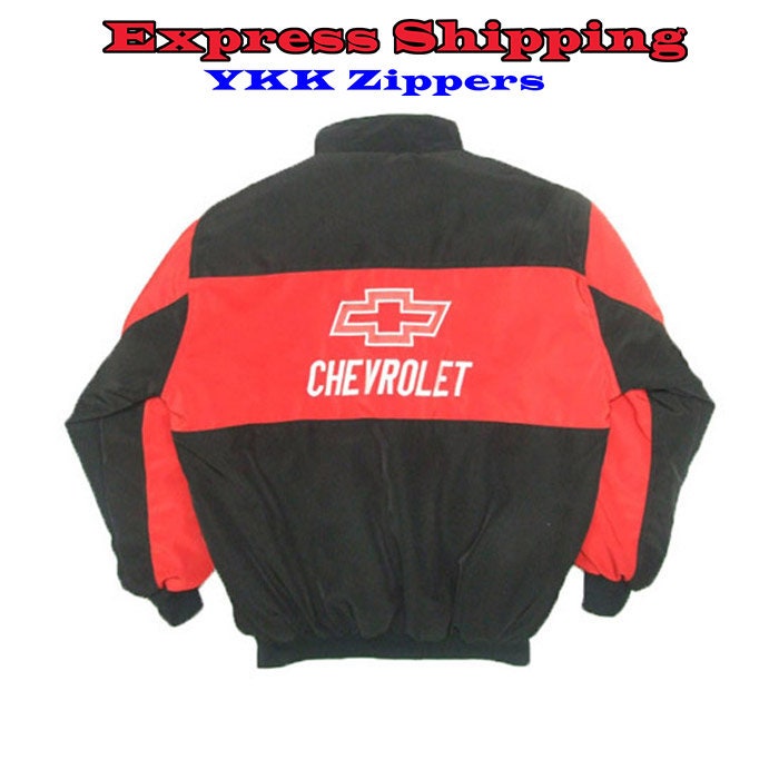 Chevy Chevrolet Racing Jacket Red and Black Nascar Racing Jacket Men ...