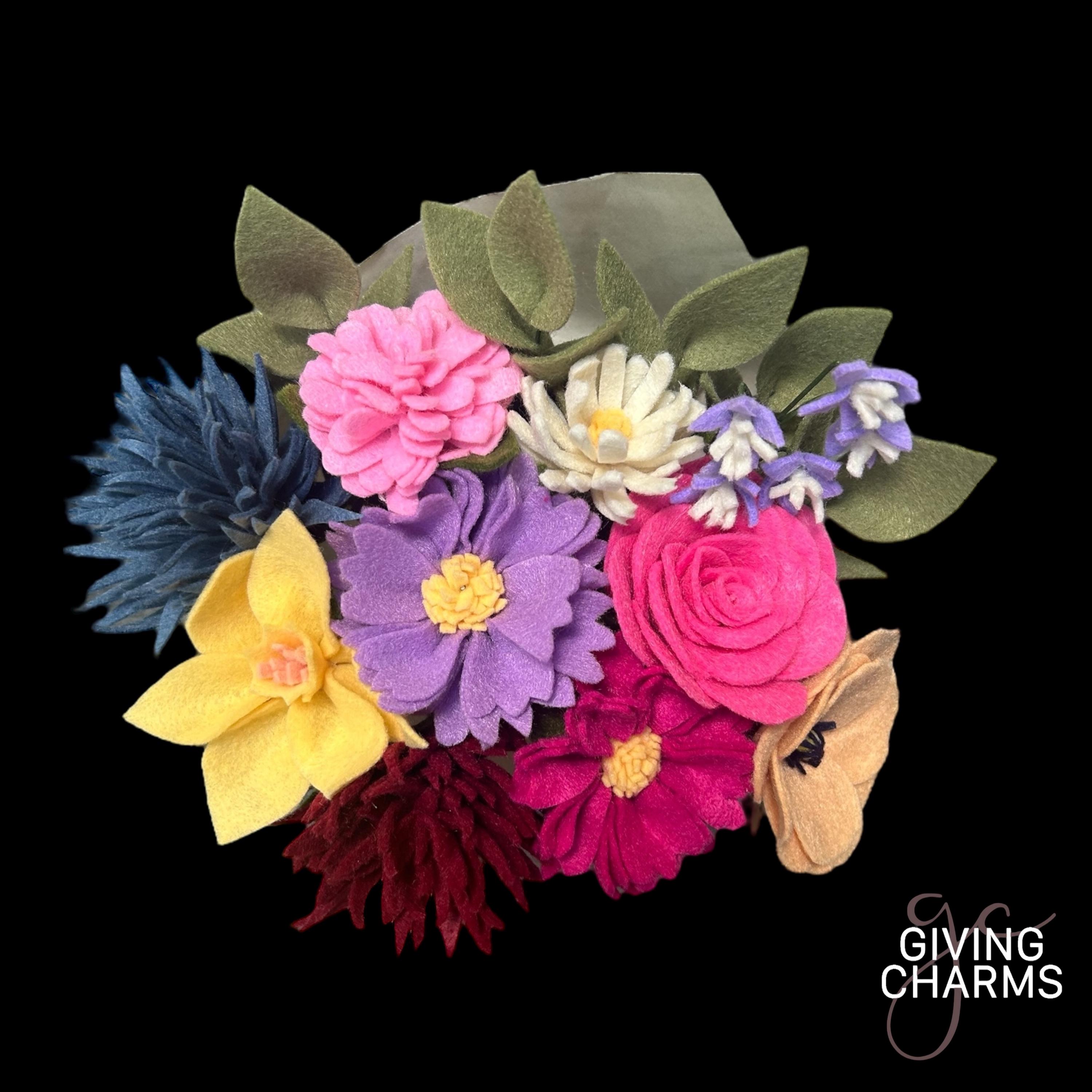 Custom Felt Birth Flower Bouquet – Personalized Family Keepsake - Etsy