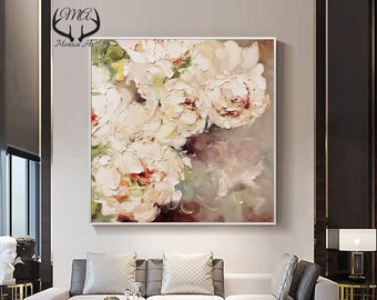 Large Wall Flower Painting - Etsy