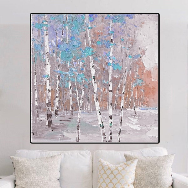 Abstract Birch Trees - Etsy