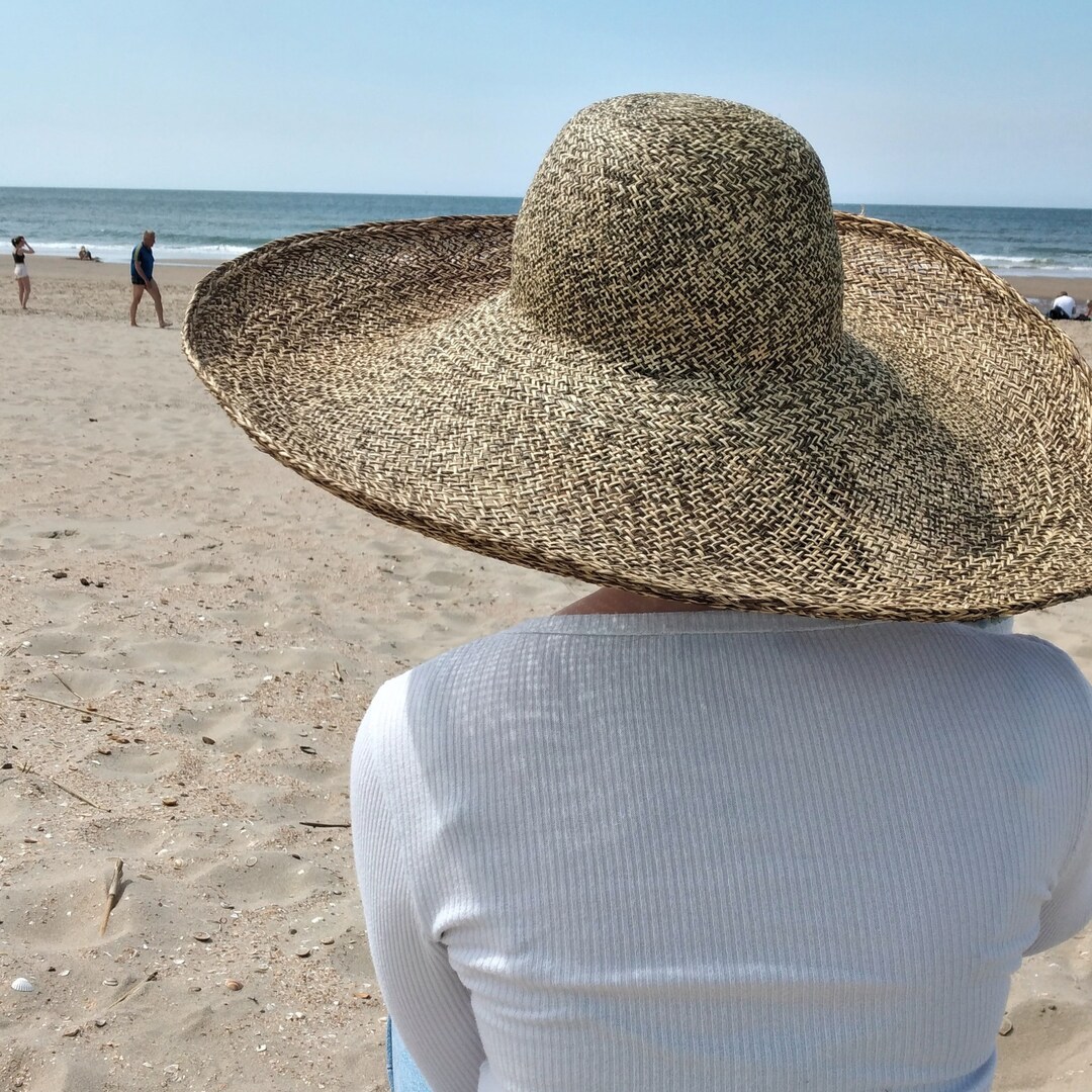 Hut Mit Großer Krempe, Torcido Panama, Vintage Capeline XXL, Sonnenschutz, Sonnenhut, Für Urlaub ...