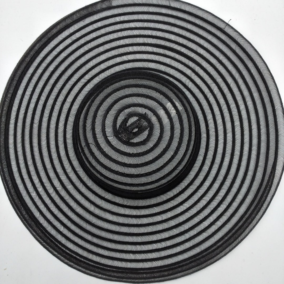 Crinoline Hat in Black, Braid Capeline, Airy Hat, Milliners, Hat Makers ...