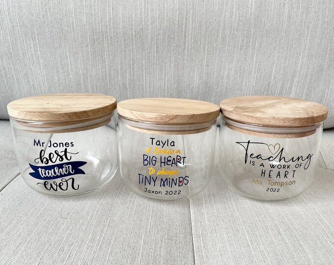 Teacher Gift | Teacher Jar | Teacher Christmas Gift | Best Teacher ...