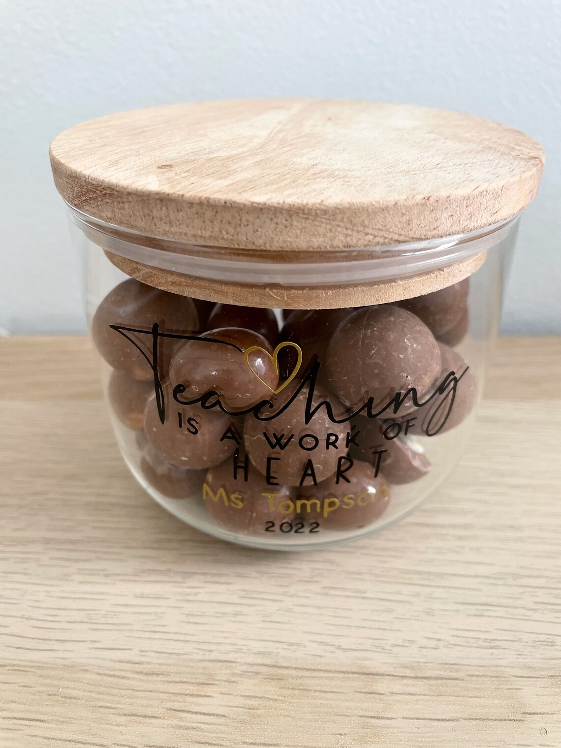 Teacher Gift Teacher Jar Teacher Christmas Gift Best Teacher Teaching ...