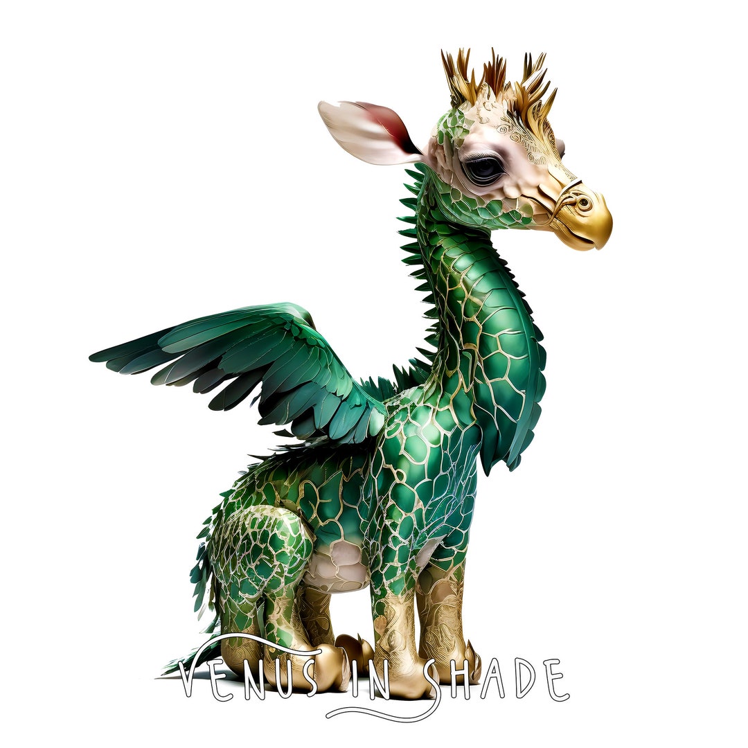 Odd Creature Dragon Giraffe Alien Fantasy Monster Animal Woodland ...