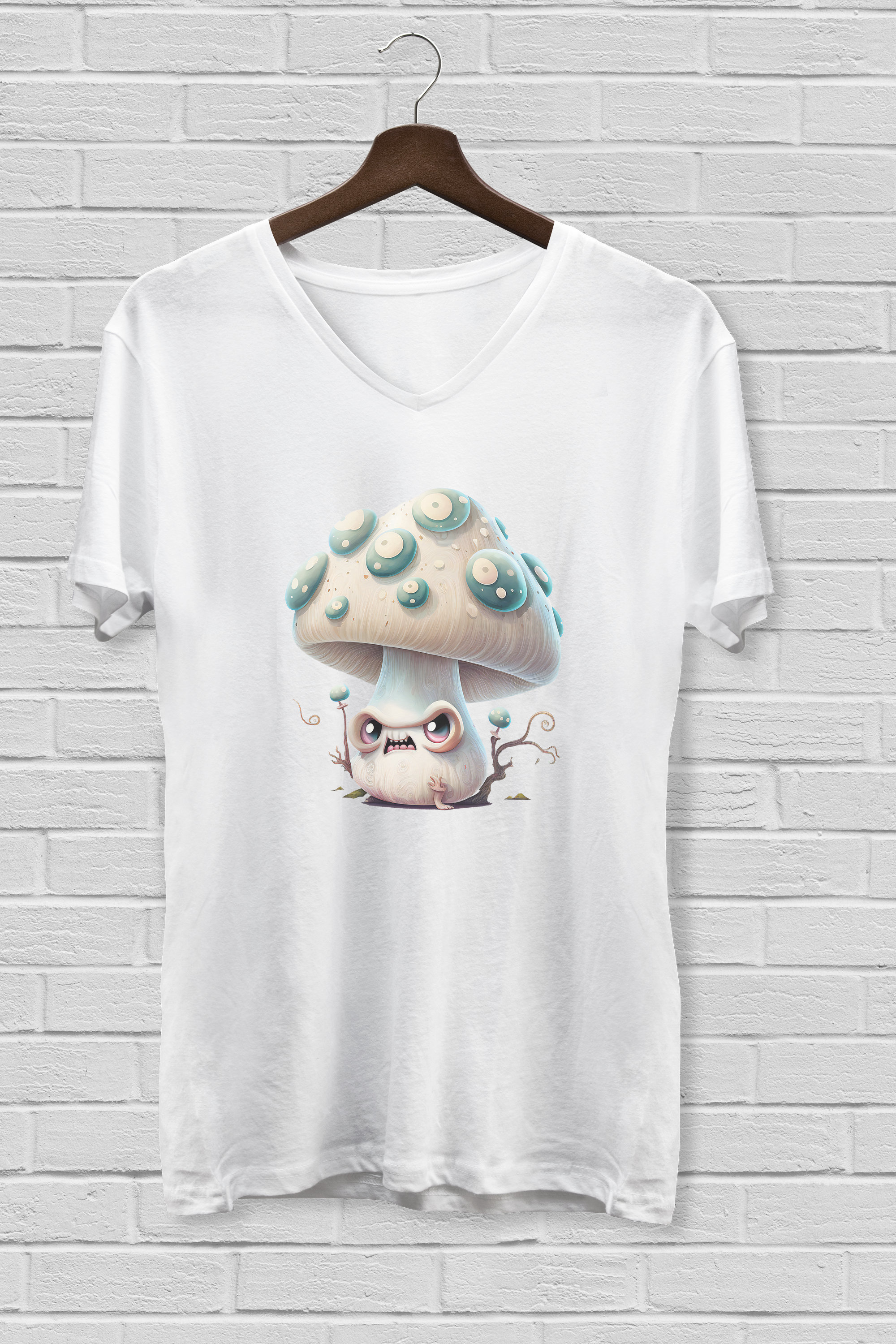 Angry Mushroom Creature Adorable Fairy Mushroom Fungus Mycology Fantasy ...