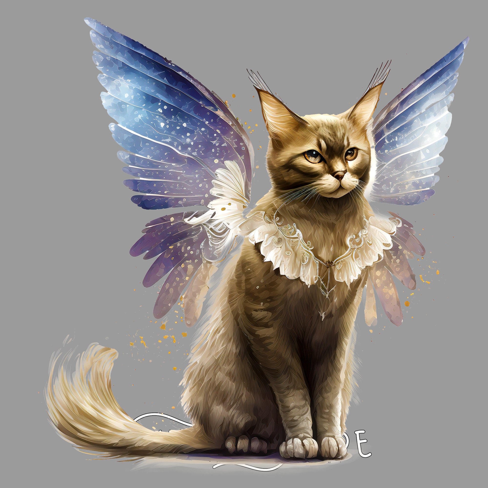 Fantasy Cats With Wings