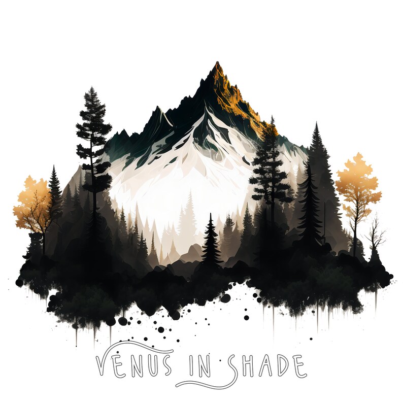 Mountain Peak Hiking Nature Trail Sticker Mountain Outdoor - Etsy