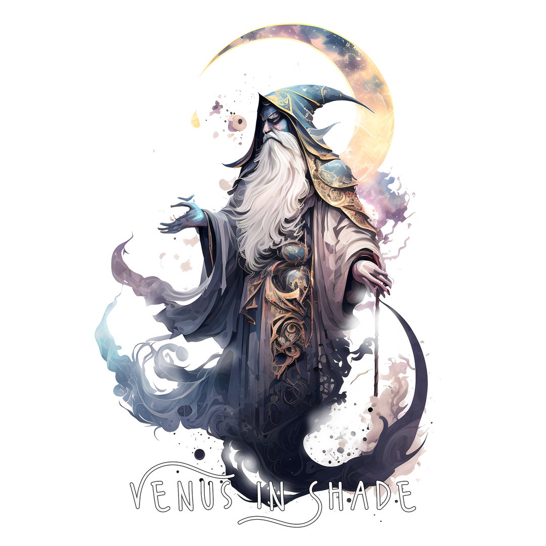 Moon Wizard Magic Sorcerer DND Roleplay Gaming Boss Mob - Etsy