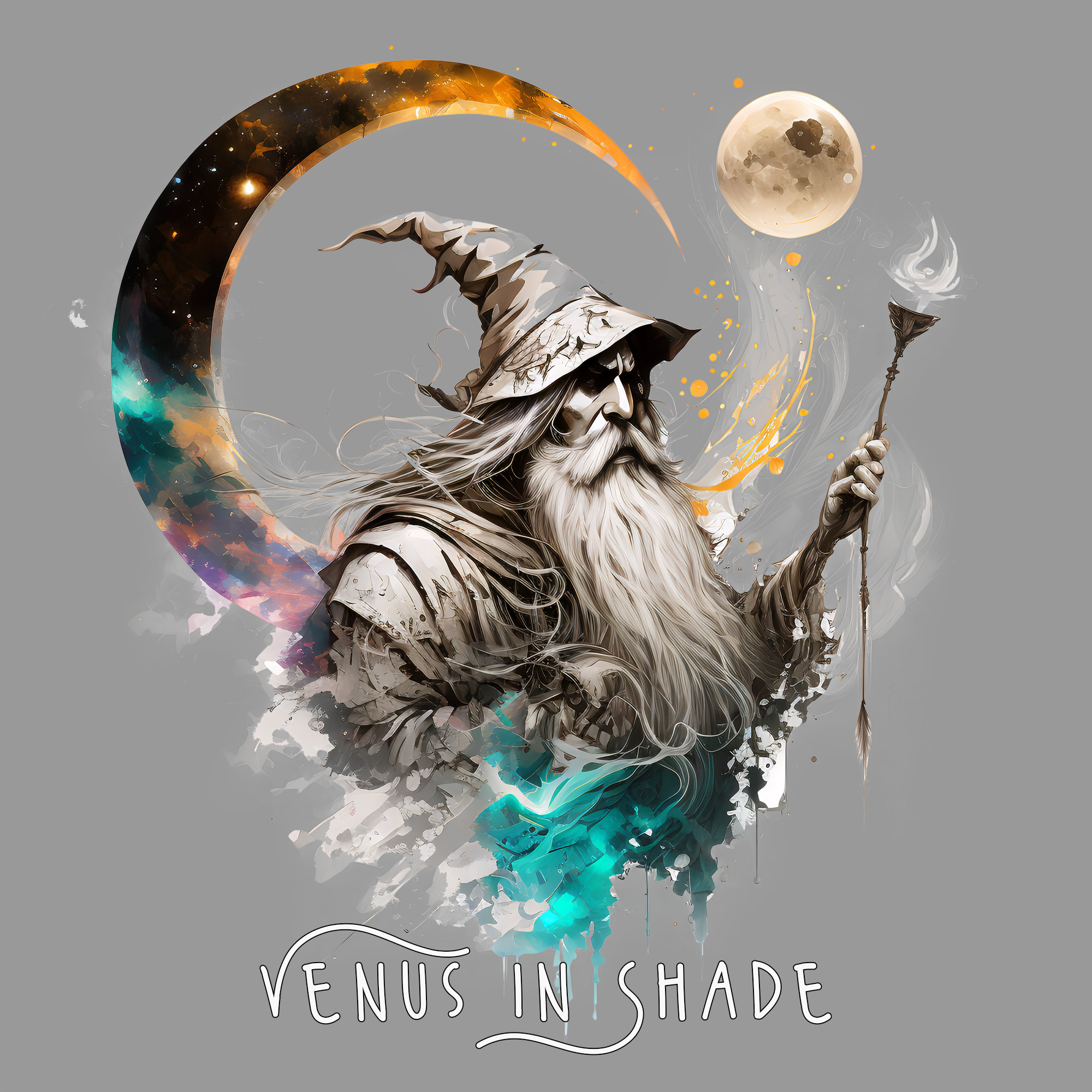 Moon Wizard Magic Sorcerer DND Roleplay Gaming Boss Mob Character ...