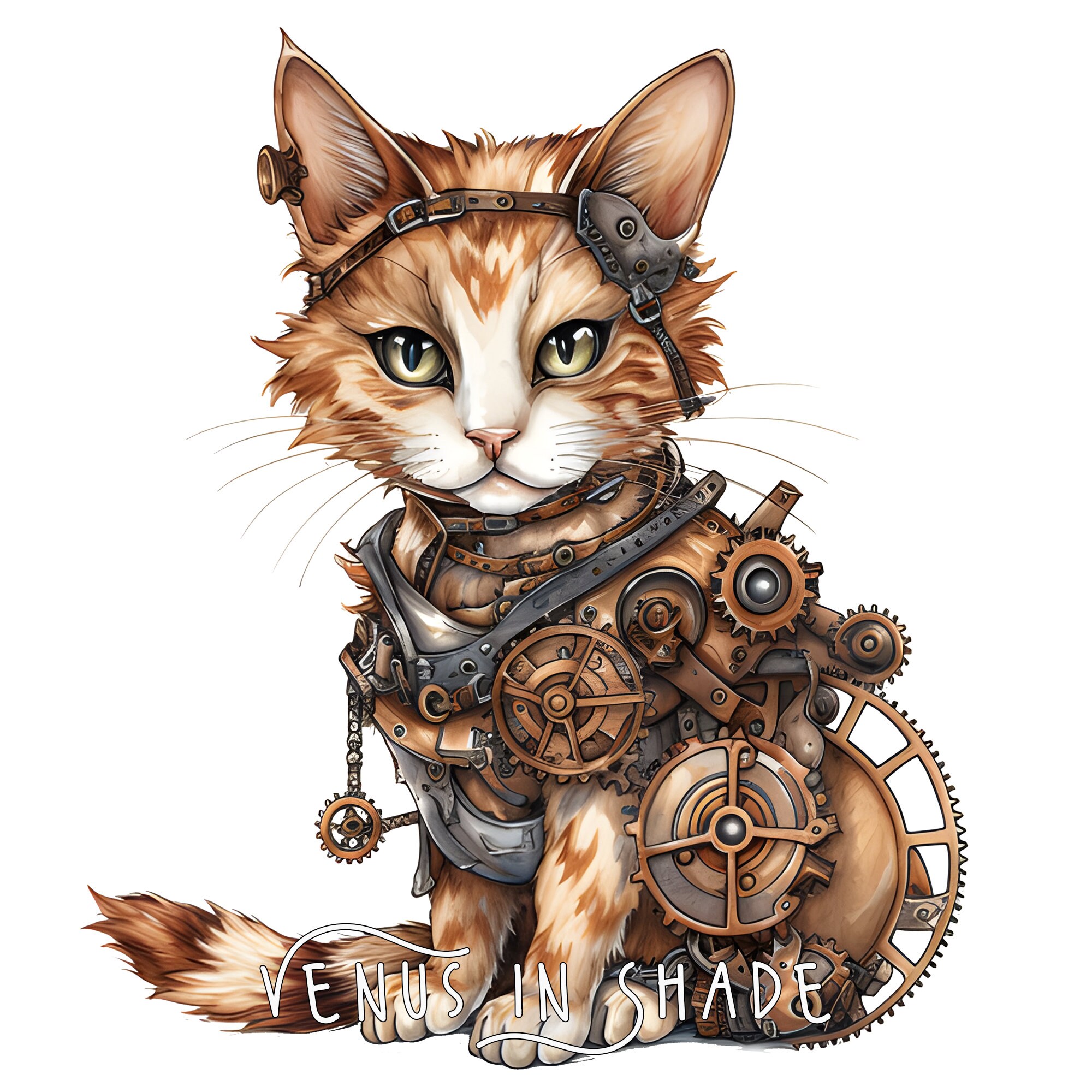 Steampunk Pets Kitten Mechanical Cat Animals Metal - Etsy