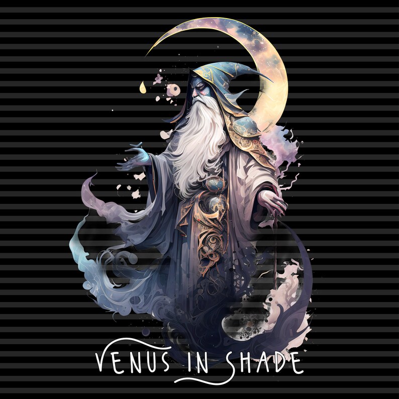 Moon Wizard Magic Sorcerer DND Roleplay Gaming Boss Mob - Etsy