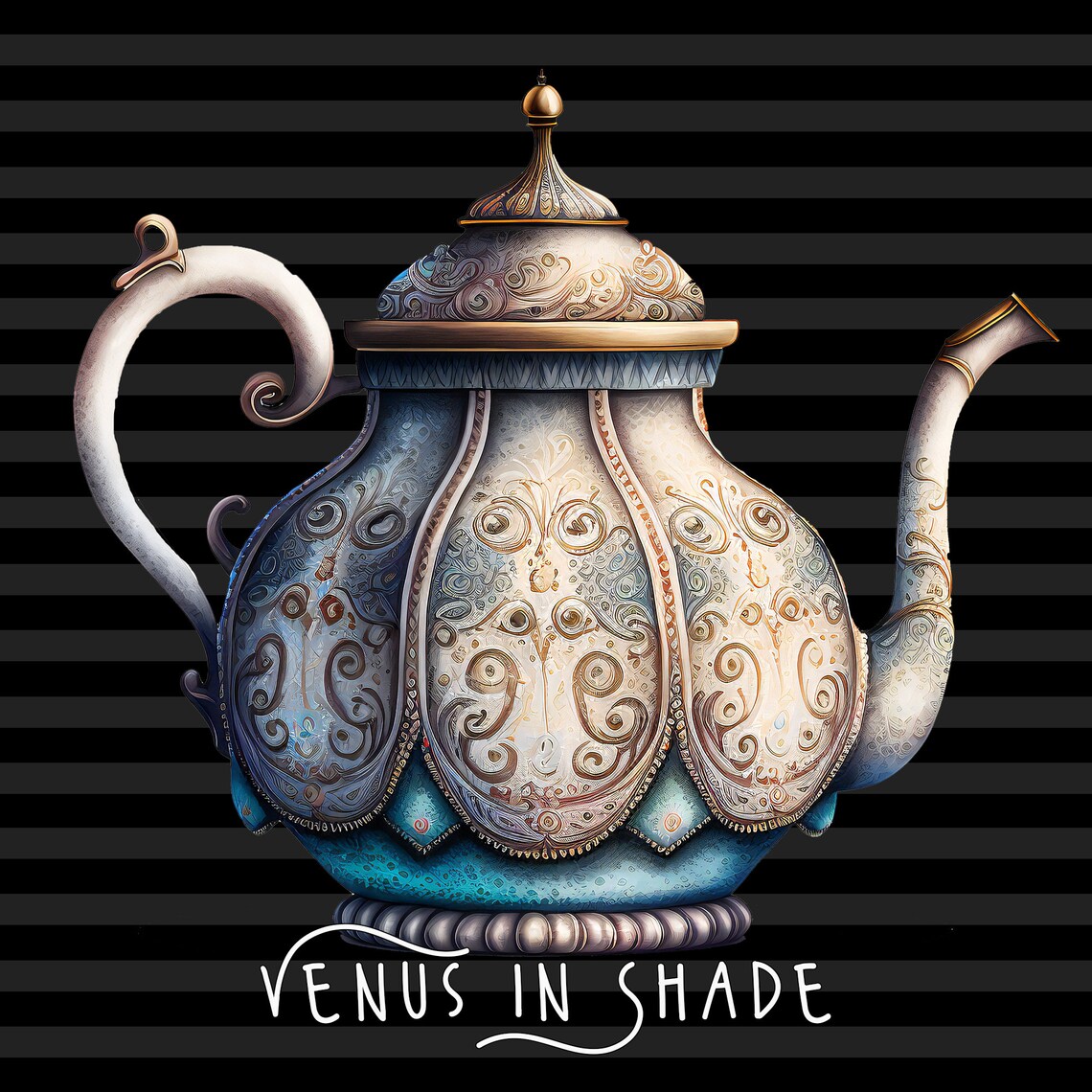 Fantasy Rose Floral Teapot Antique Storybook Fantasy Teatime Tea Cup ...