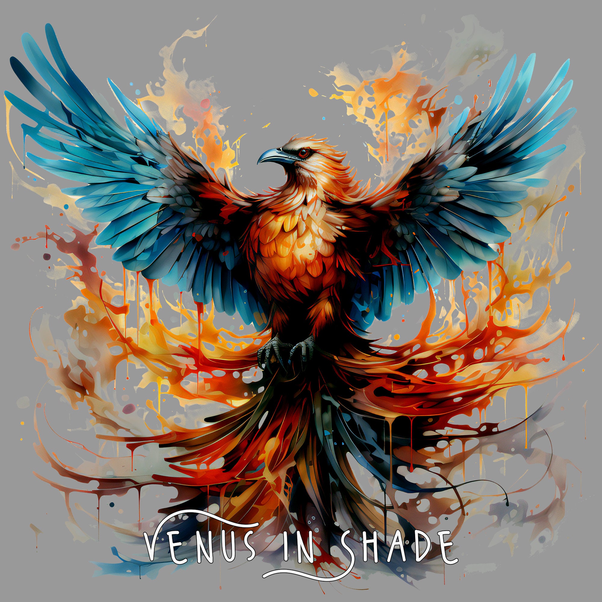 Rising Phoenix Fantasy Creature Flying Firebird Fairytale Beast Fantasy ...