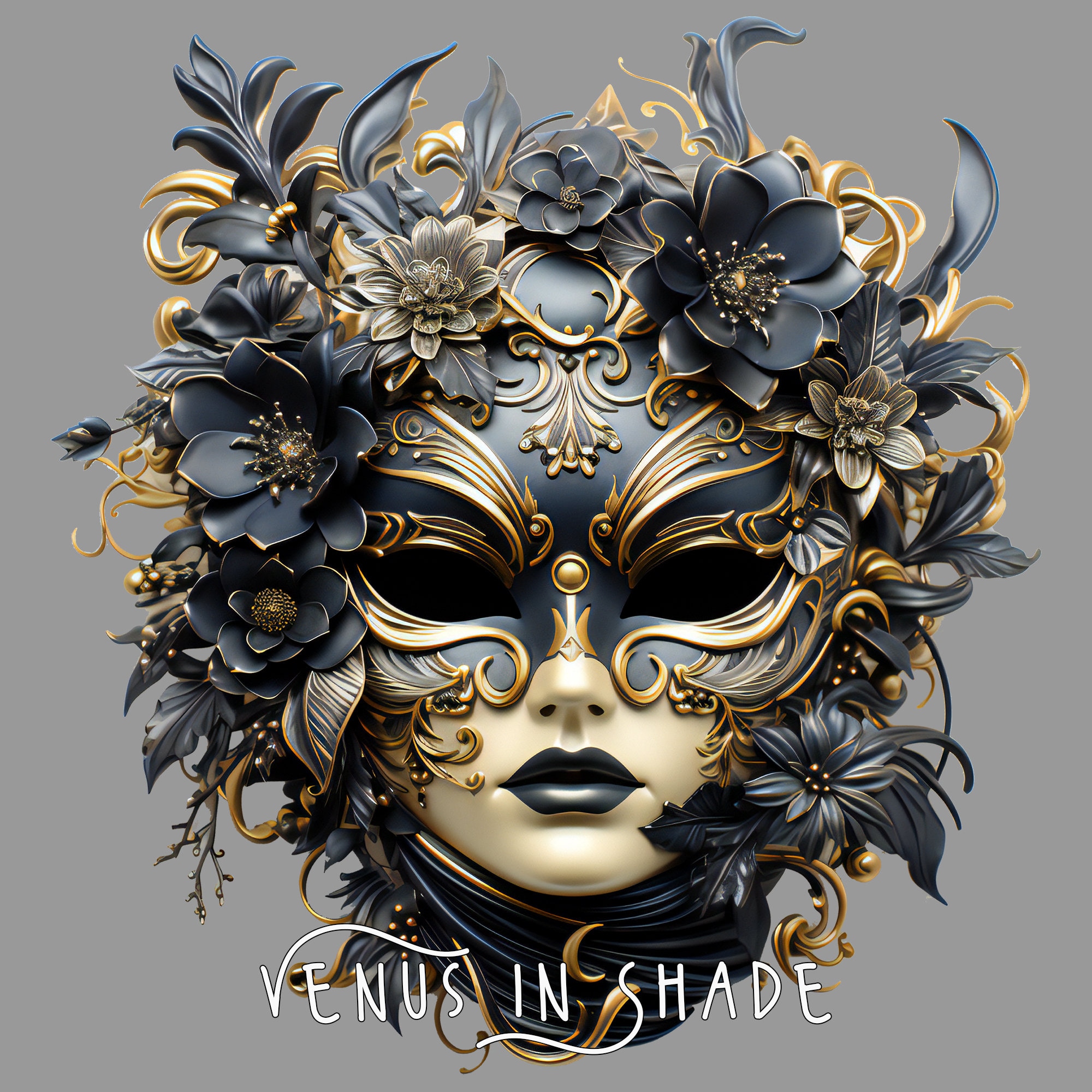 Mardi Gras Mask Elaborate Fantasy Masquerade Festival Costume Formal ...