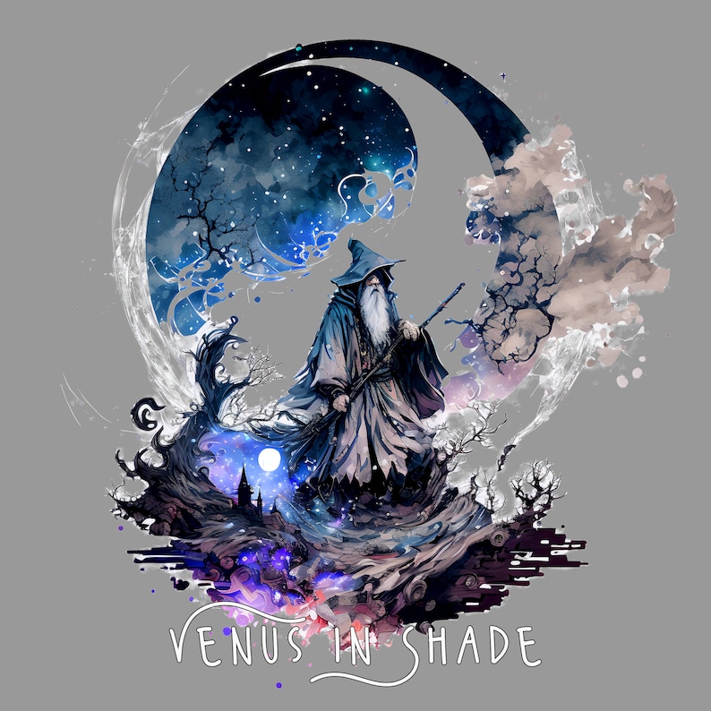 Moon Wizard Magic Sorcerer DND Roleplay Gaming Boss Mob - Etsy