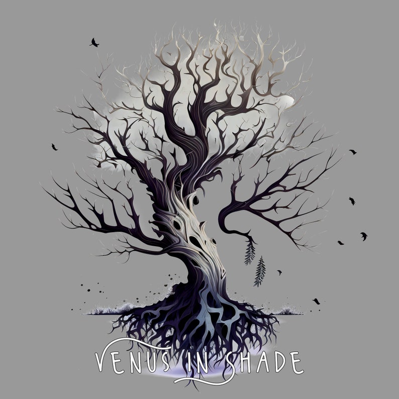 Watercolor Tree of Death Tree of Life Earth and Nature - Etsy