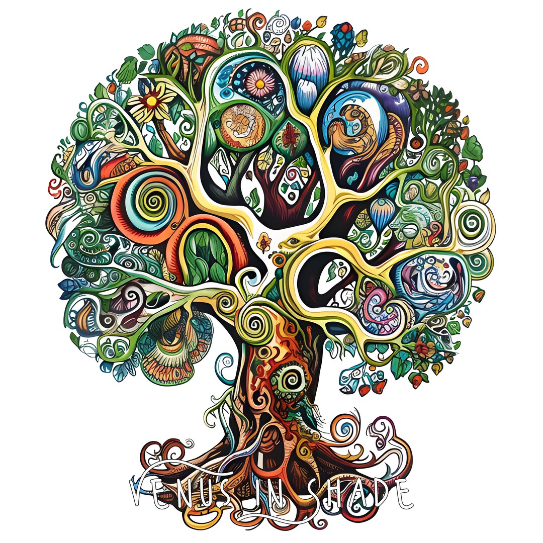 Abstract Tree of Life Illustration Earth and Nature Tree Lovers Organic ...