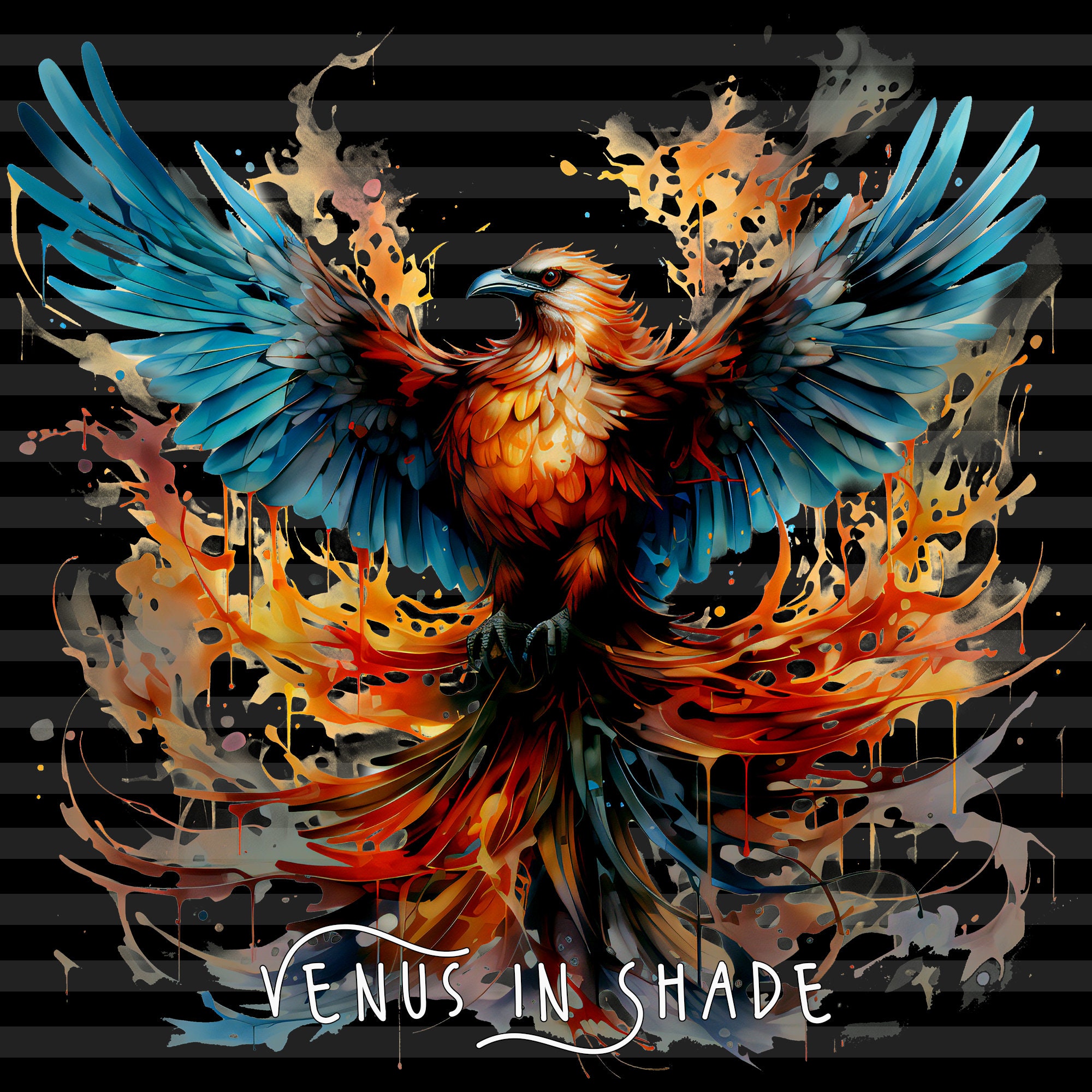 Rising Phoenix Fantasy Creature Flying Firebird Fairytale Beast Fantasy ...