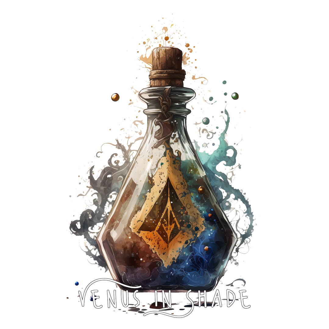 Magic Potion Bottle Apothecary Bottle DND MTG Card Dungeon Master ...