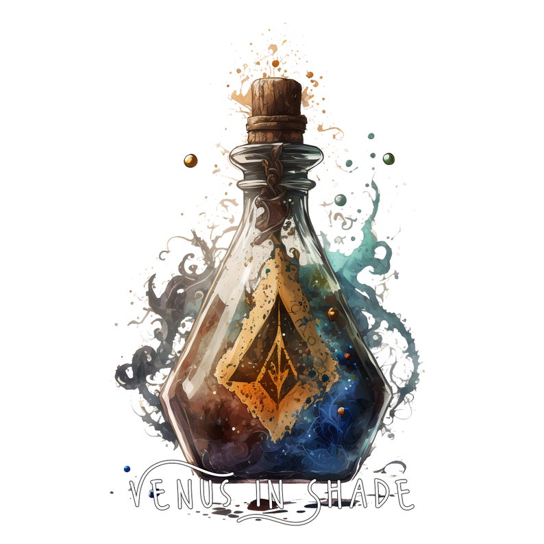 Magic Potion Bottle Apothecary Bottle DND MTG Card Dungeon Master ...