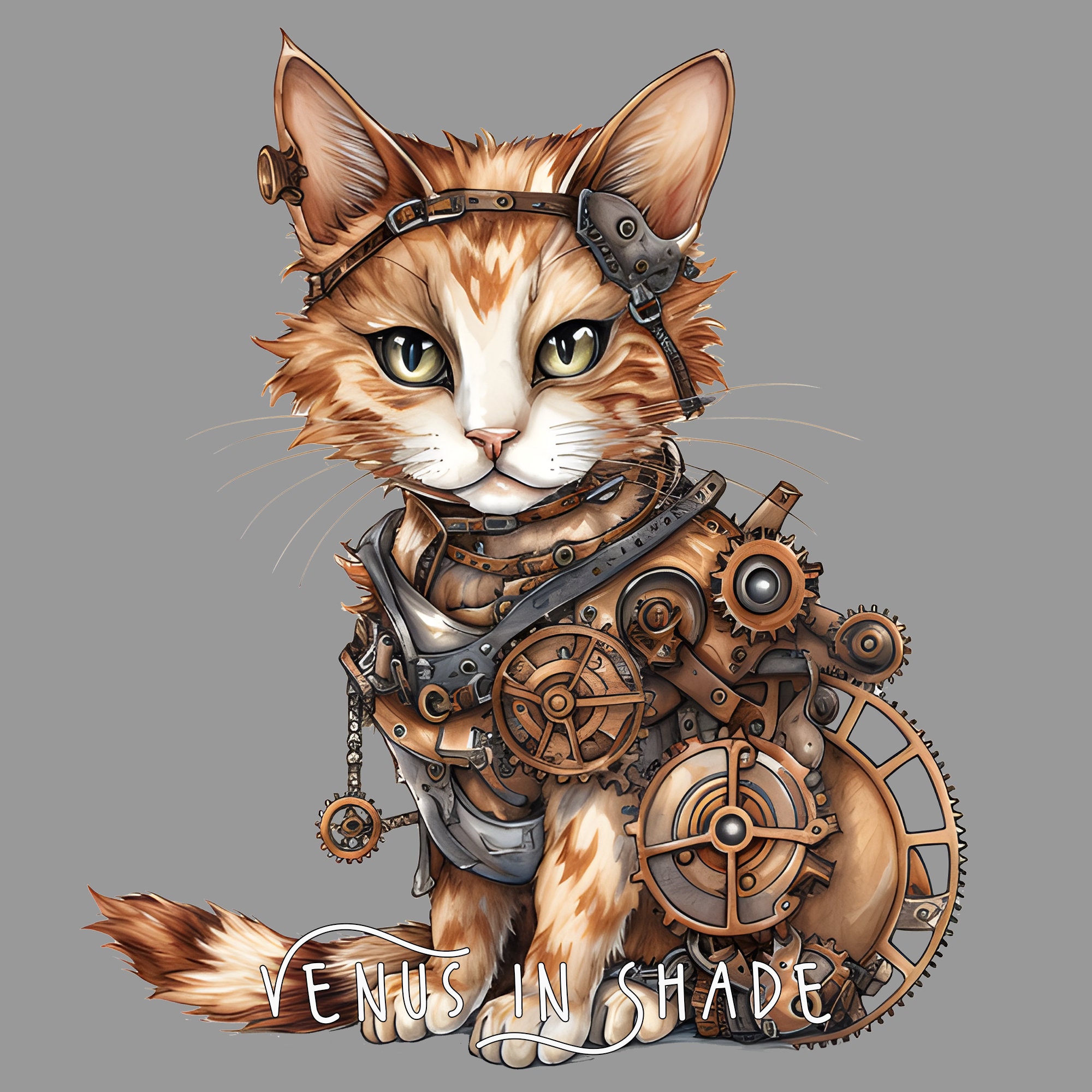Steampunk Pets Kitten Mechanical Cat Animals Metal - Etsy