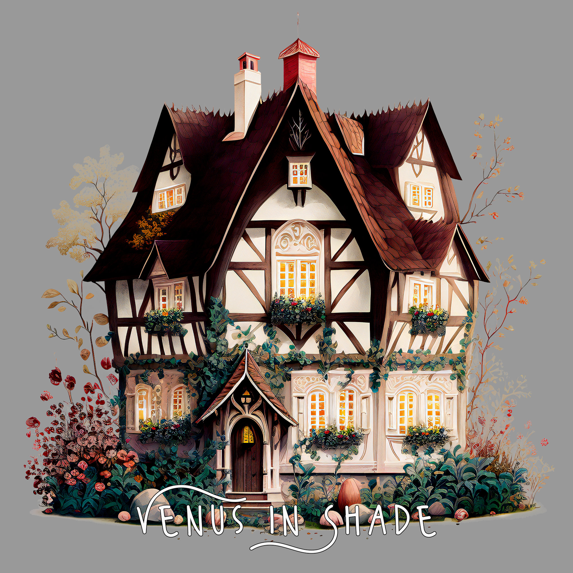 Fantasy Town House Storybook Fairytale Garden Home Nature - Etsy