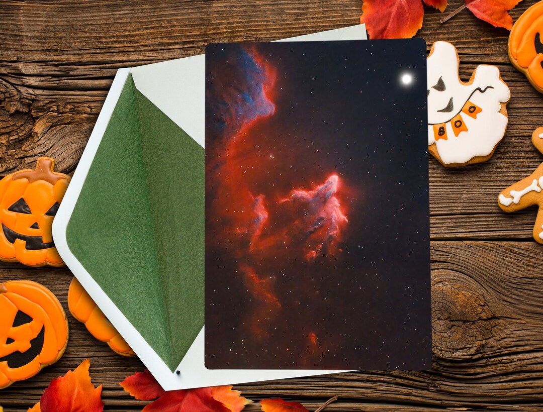 Space Themed Postcard for Halloween, Artwork by UK Photographer ...