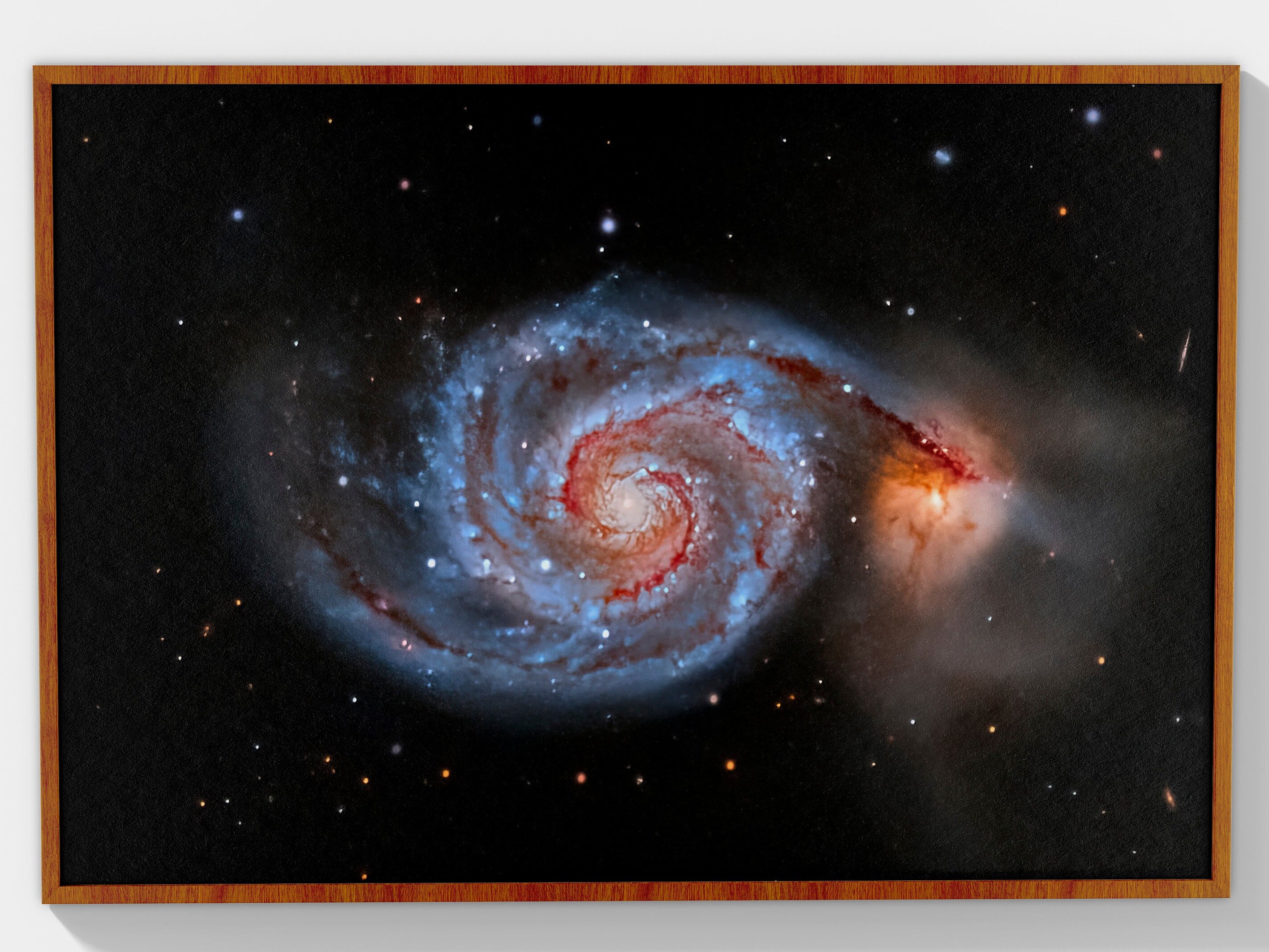 Kids Nursery Educational Space Poster, the Whirlpool Galaxy Poster ...