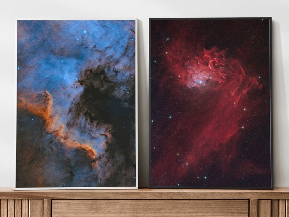 Two Space Posters Original Museum Grade Astronomy Prints by - Etsy