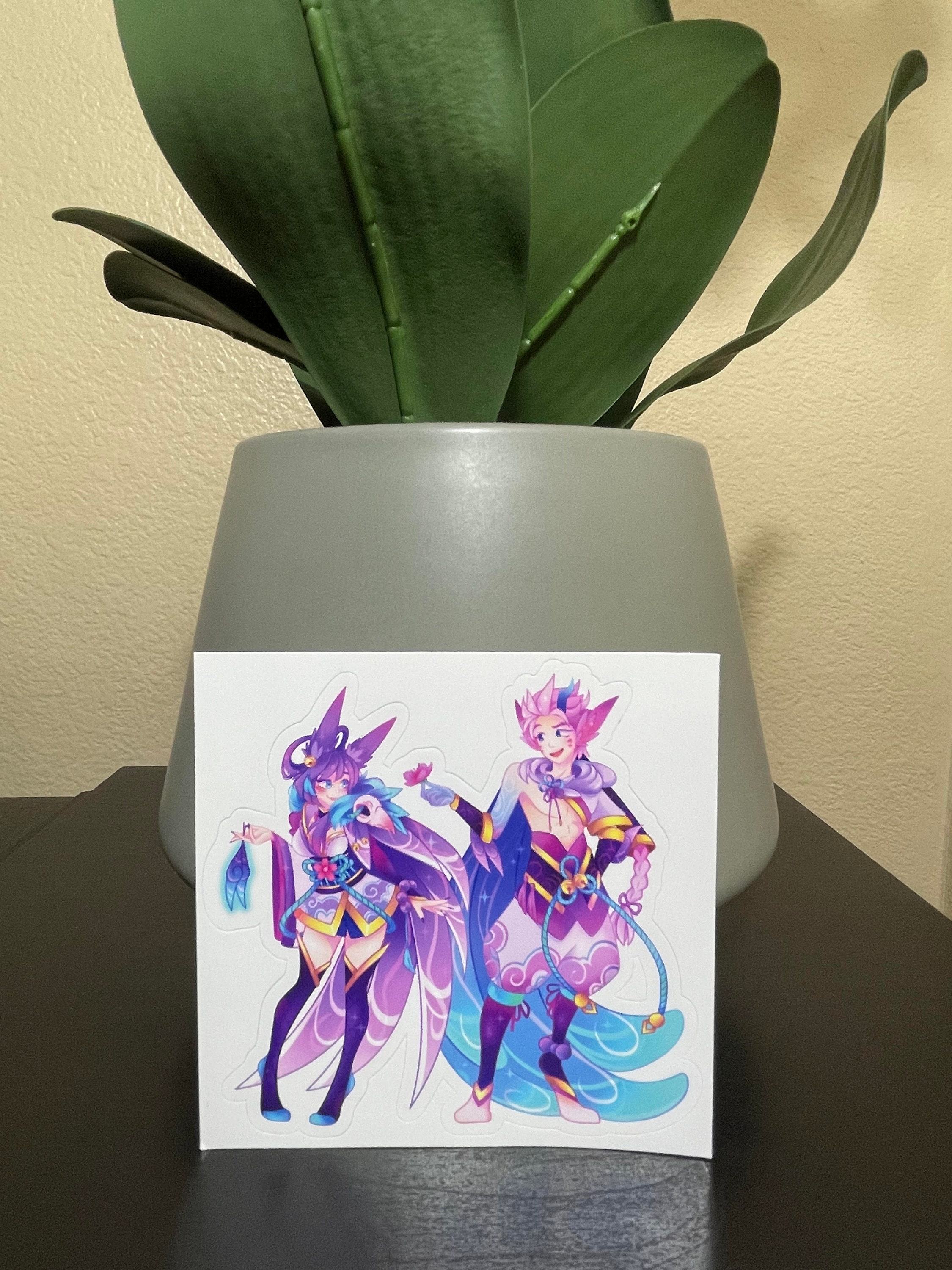 Spirit Blossom Xayah and Rakan Sticker - Etsy