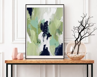 Olive Green Abstract Painting Digital Download - Etsy