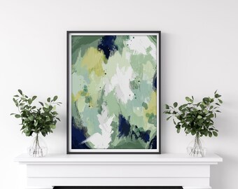 Olive Green Abstract Painting Digital Download - Etsy