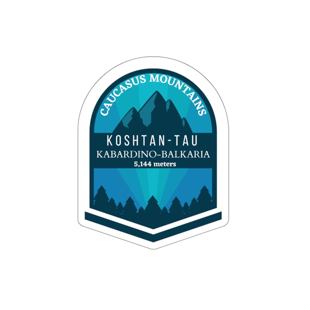 Koshtan-tau Caucasus Mountain Emblem Die-cut Stickers - Etsy