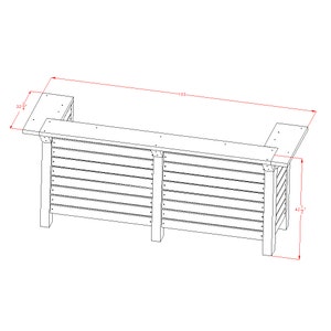 DIY Indoor and Outdoor Bar Plan: Wood Bar With Stool Plans (digital ...