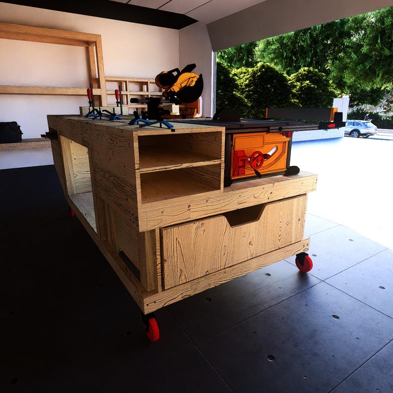 Workbench Plan With 3D PDF Document and Assembly Instructions PDF ...
