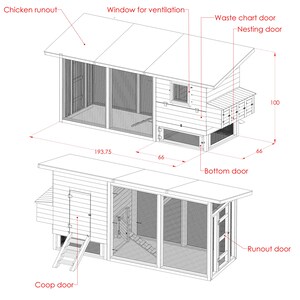 Chicken Coop Plan,3d PDF Download and Step-by-step Assembly ...