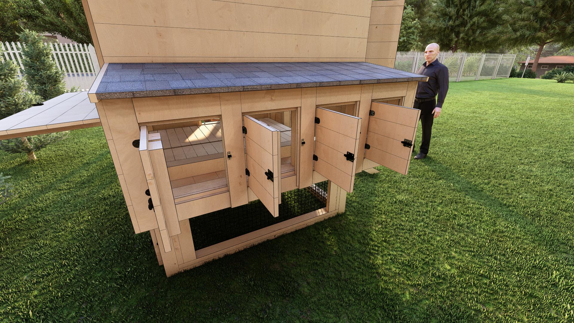 Easy Chicken Coop Building Plan,quick Chicken Coop Blueprint,simple ...