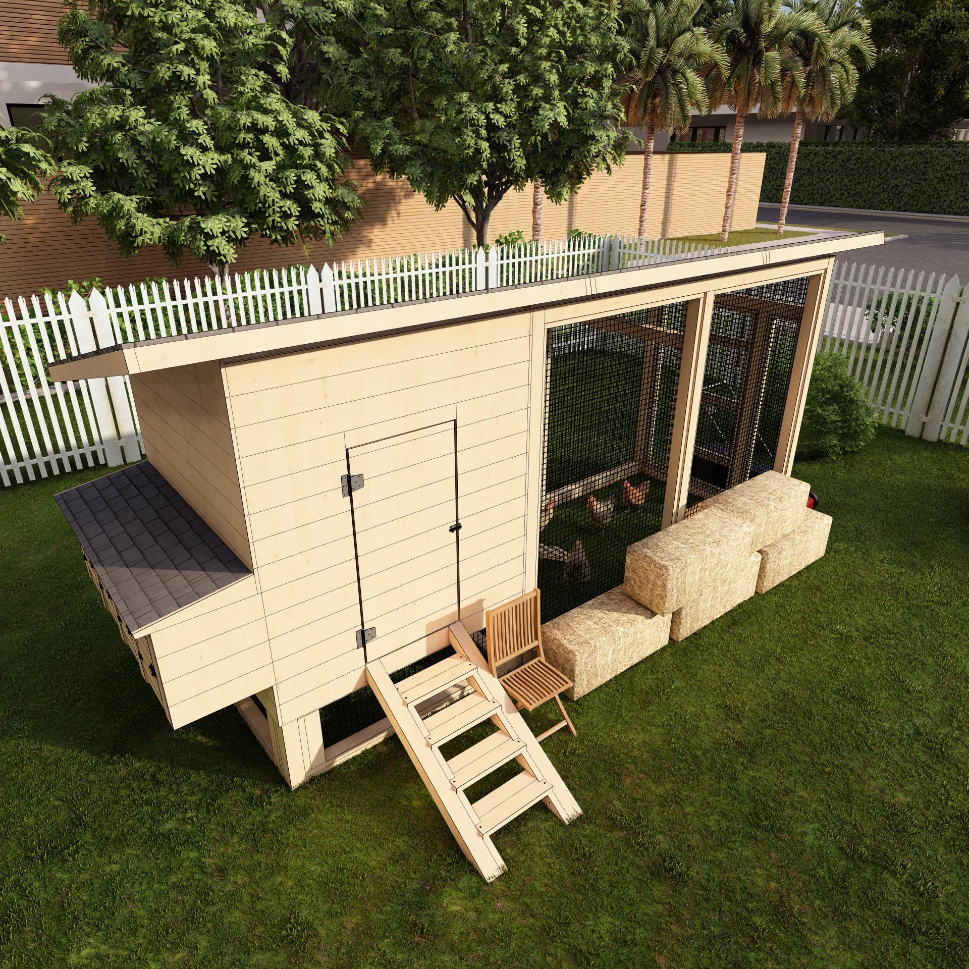 Chicken Coop Plan,3d PDF Download and Step-by-step Assembly ...